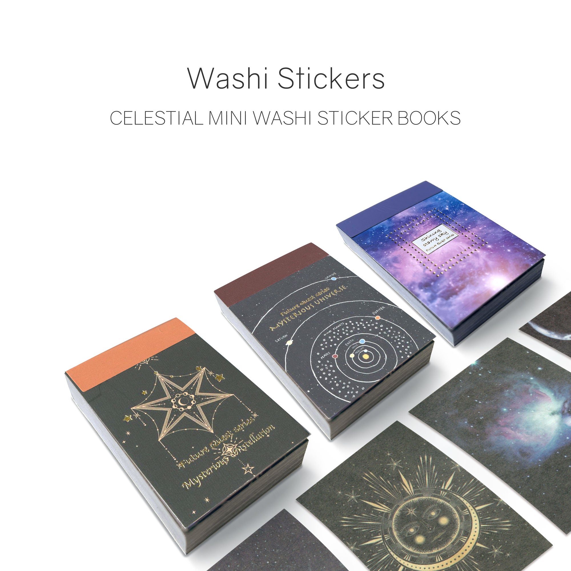Celestial Mini Washi Sticker Books – Wonderland222